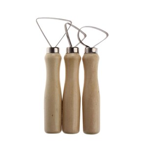 Set of 10 Wood Loop Tools With Stainless Steel Flat Wire. Trimming ...