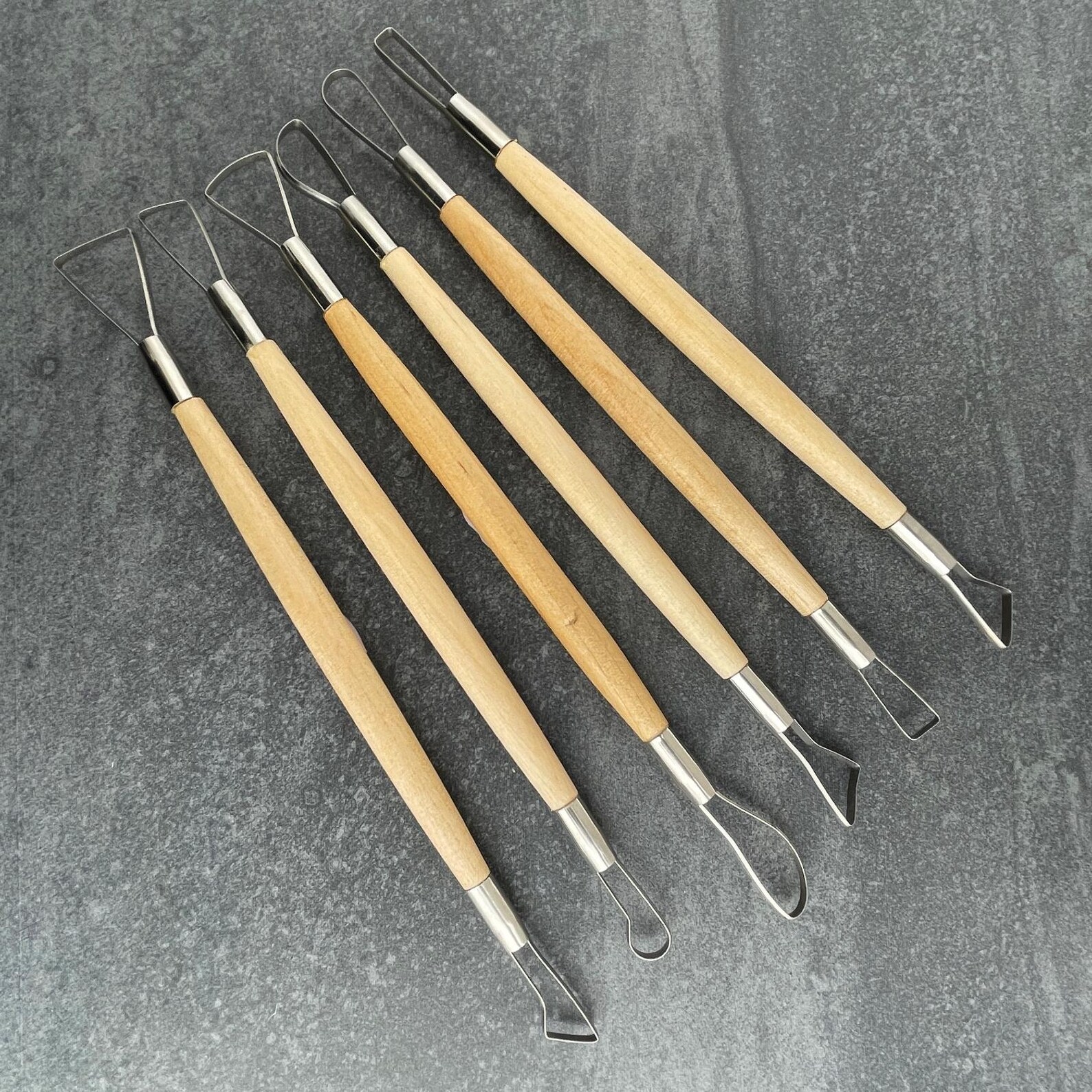 Set of 6 Wood Loop Trimming Tools With Stainless Steel Flat Wire for ...