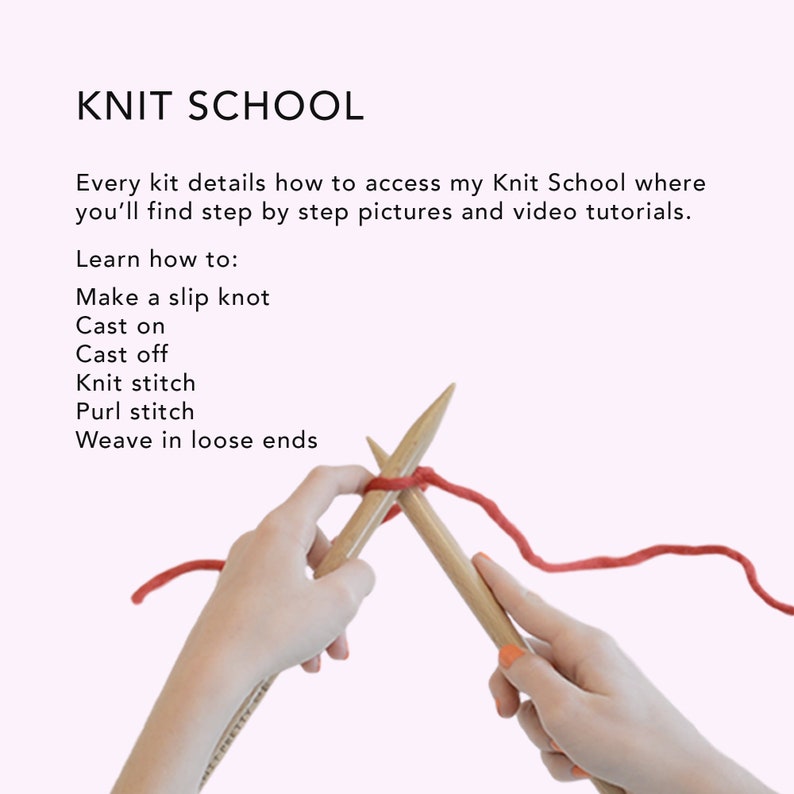 Kids First Snood Knitting Kit | Beginner Knitting Kit - Video Tutorials ...