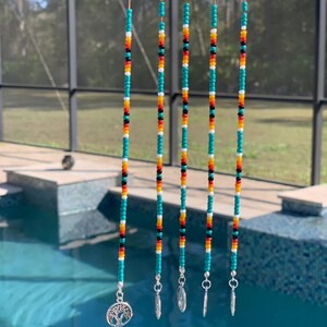 Handmade Southwest Beaded Phone Charm: Silver Tree, Native Style - Etsy
