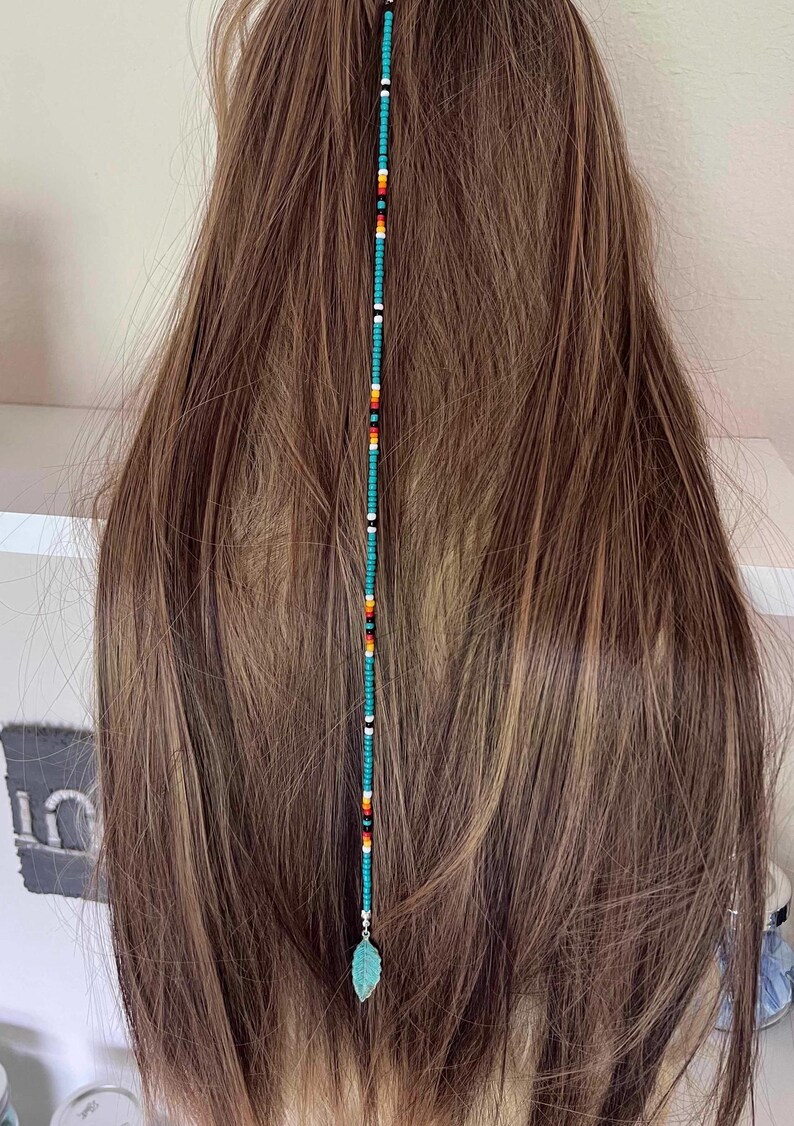 Native American Beaded Hair Clip In, Native Southwestern Style Hair ...