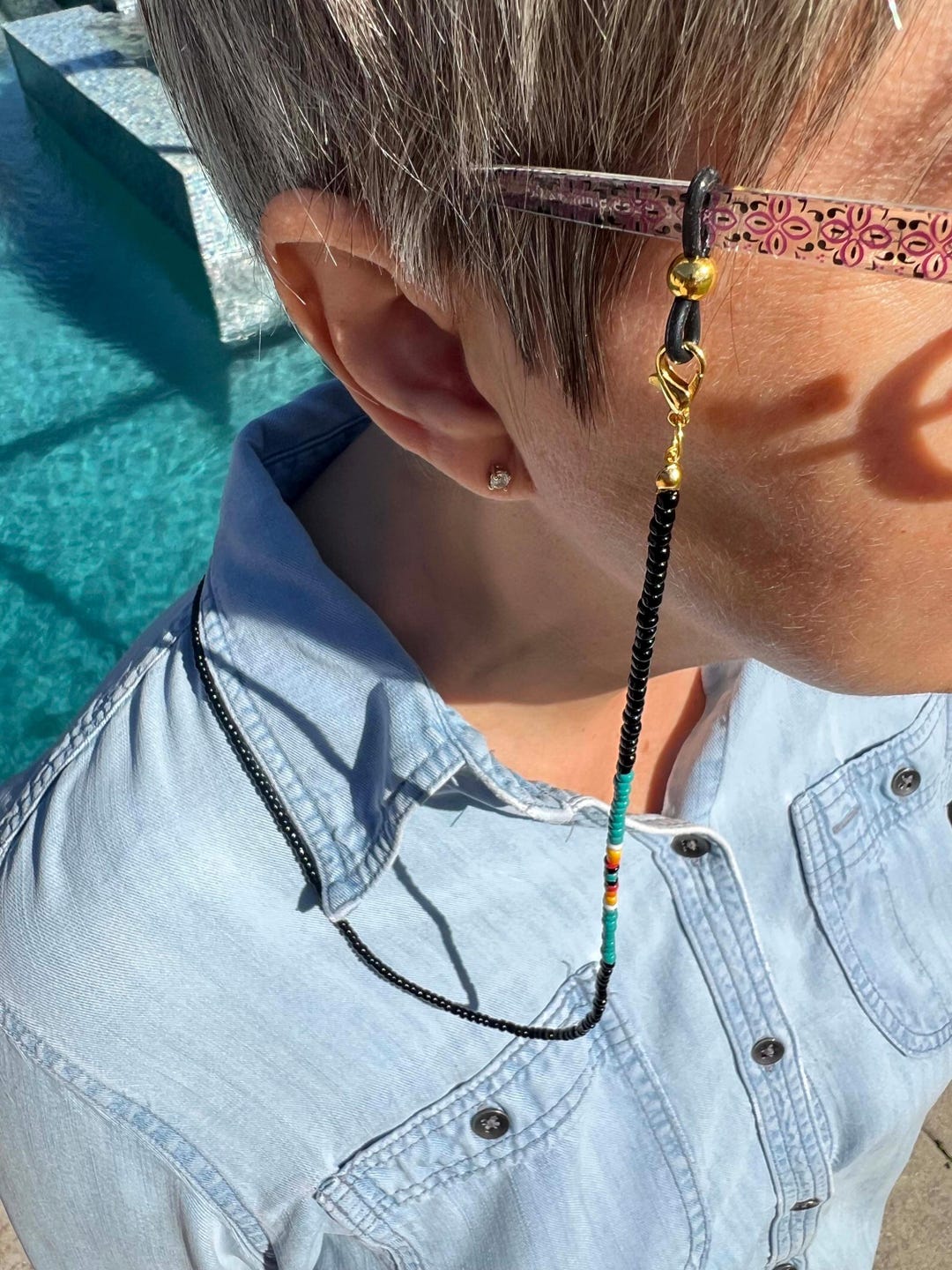 Native American Eyeglass Chain, Southwestern Jewelry, Gift for Her ...