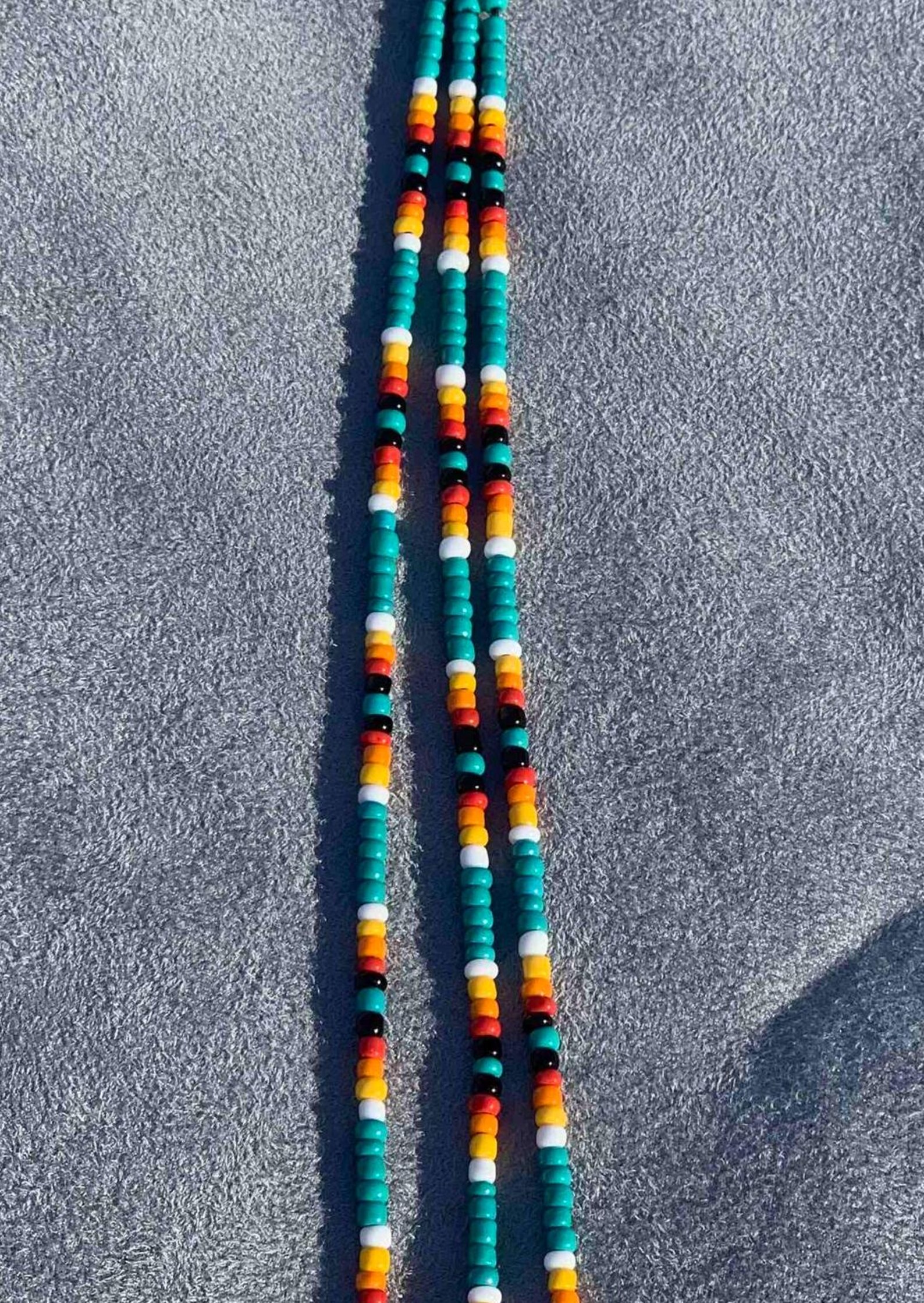 Handmade Native Beaded Phone Charm: 3 Strand Bag Chain - Etsy