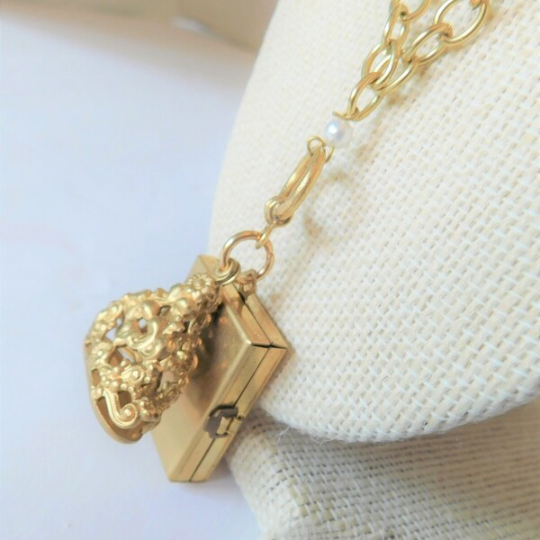 Large Square Locket - Etsy