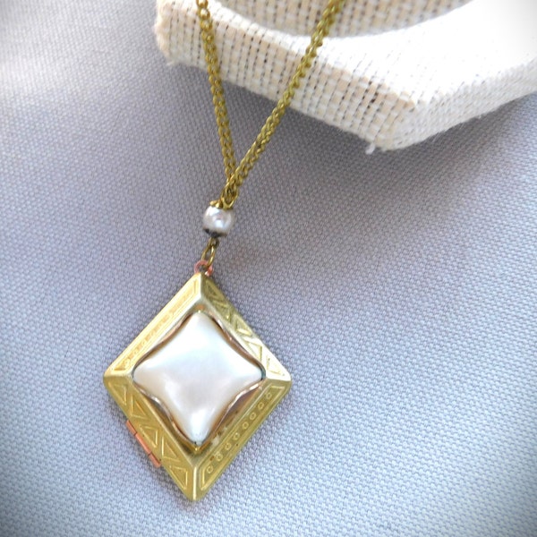 Large Square Locket - Etsy