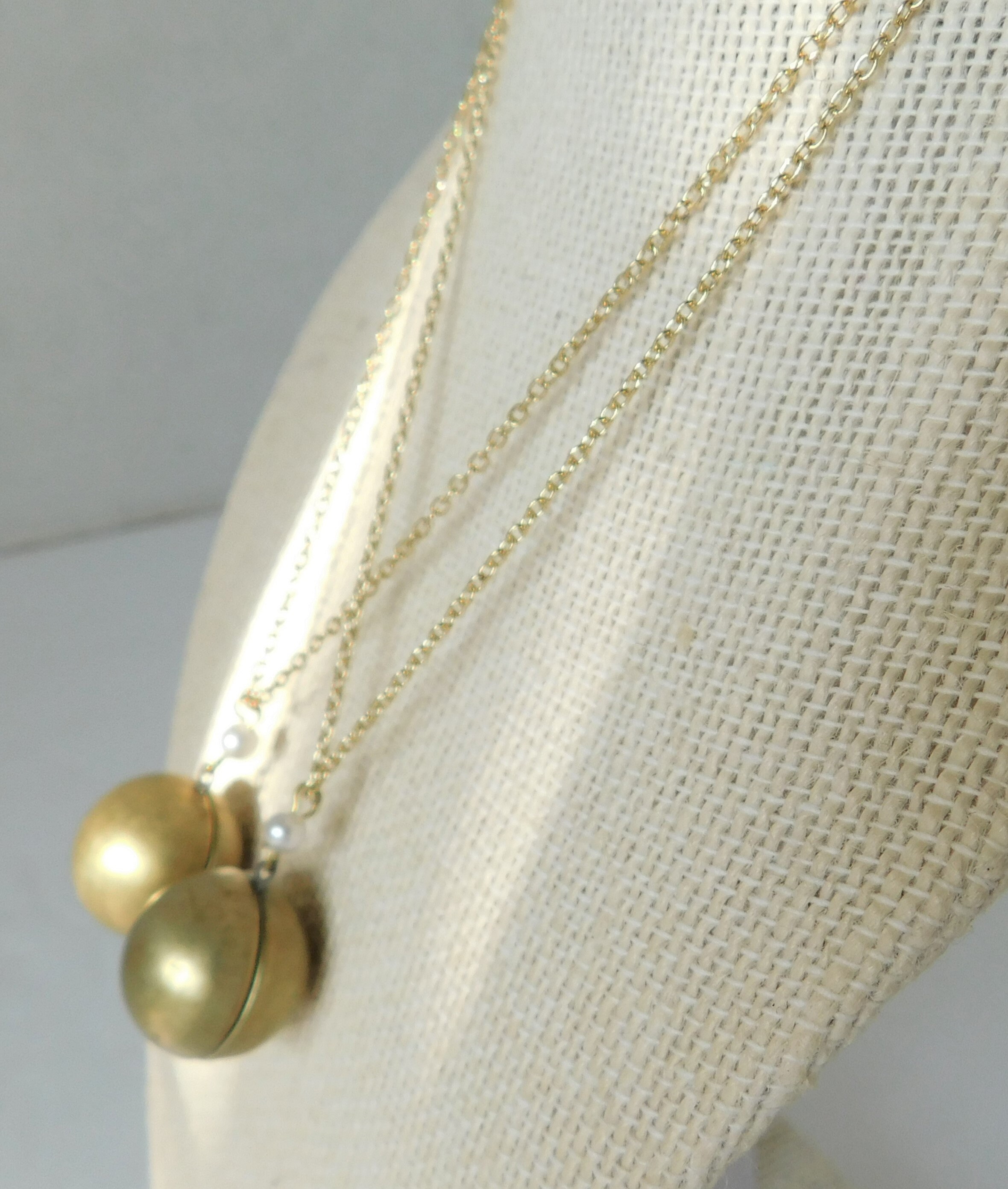 TWO BESTIES FOREVER for Two-of-a-kind, Gold Vintage Ball Lockets on ...