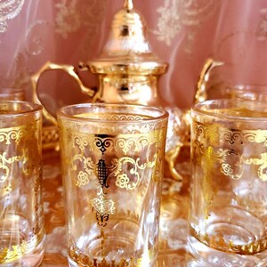 Moroccan Handmade Luxurious Tea Set - Etsy