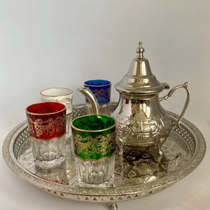 Moroccan Handmade Tea Set - Etsy