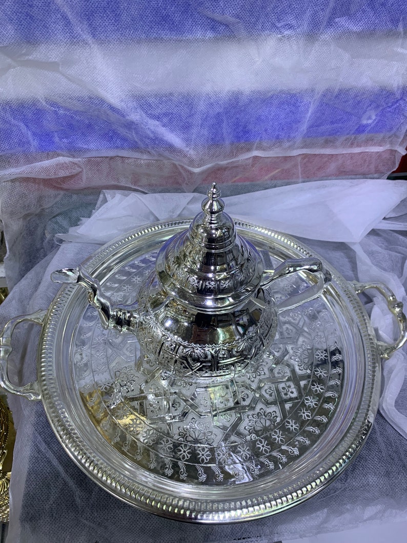 Hamsa Hand Tea Set , Moroccan Handcrafted Tea Set - Etsy