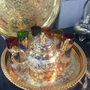 Moroccan Handmade Tea Set - Etsy