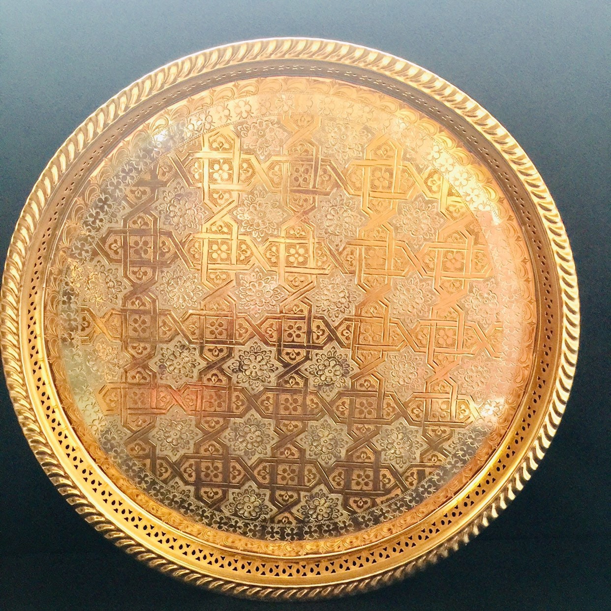 Moroccan Handmade Tea Set with sugar bowl | Etsy