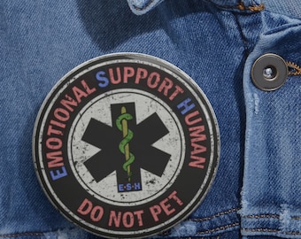 Emotional Support Plushie Pin Cute Pin Kawaii Enamel Pin Cute Enamel ...