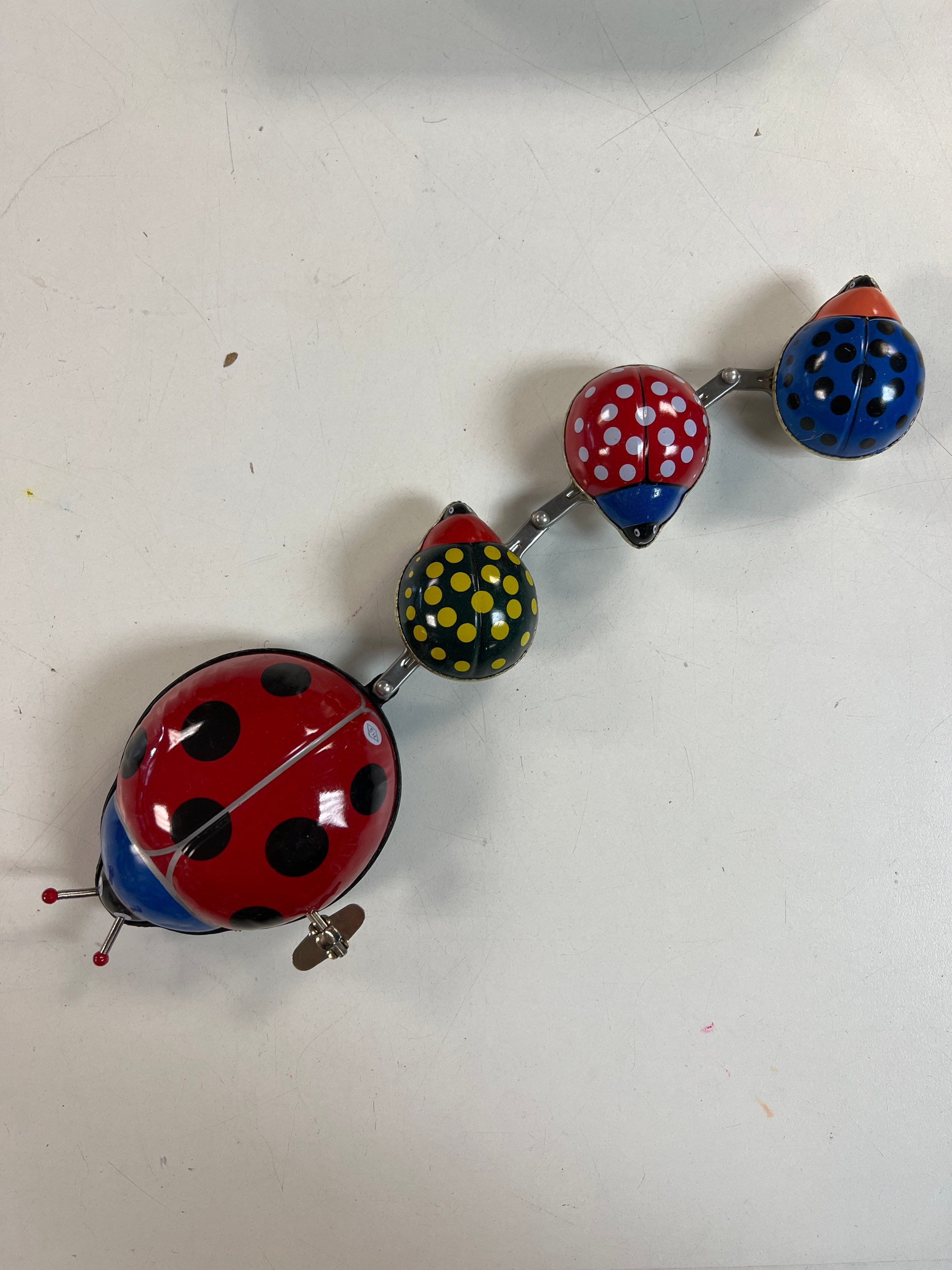 Vintage Mechanical Lady-bug Family Parade Wind-up Toy - Etsy