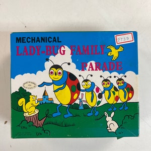 Vintage Mechanical Lady-bug Family Parade Wind-up Toy - Etsy