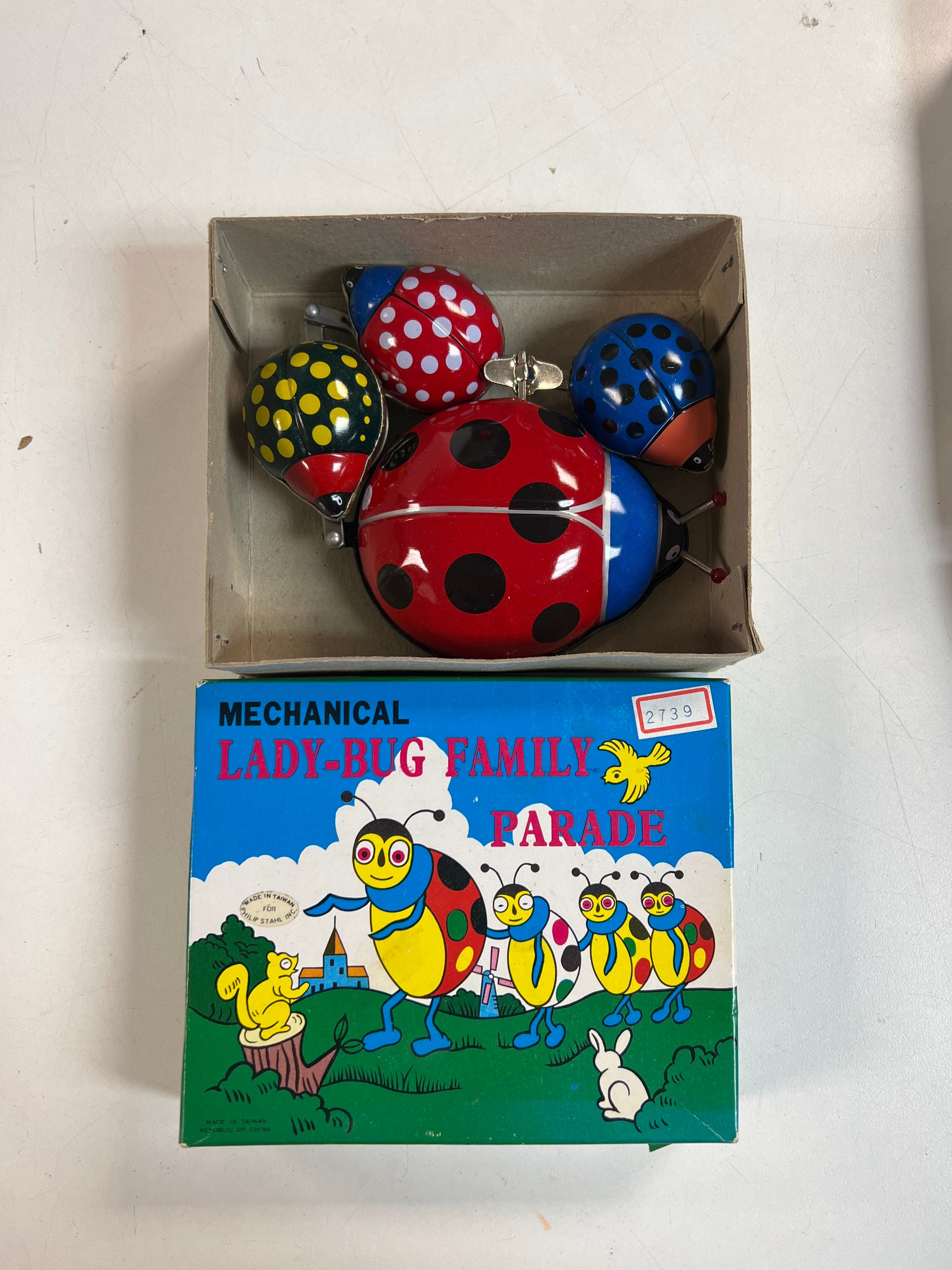 Vintage Mechanical Lady-bug Family Parade Wind-up Toy - Etsy