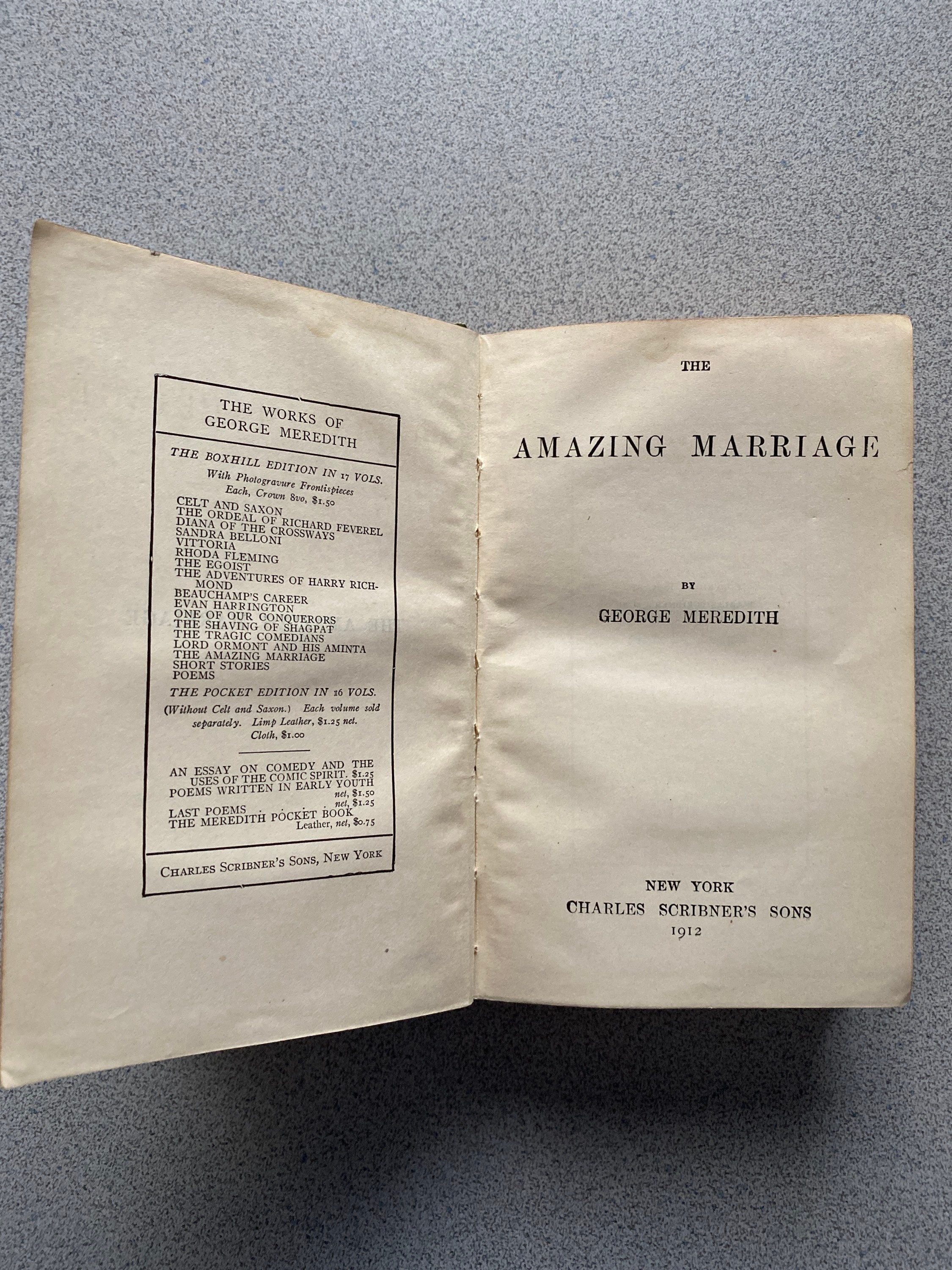 George Meredith Book Collection: Evan Harrington the Amazing - Etsy