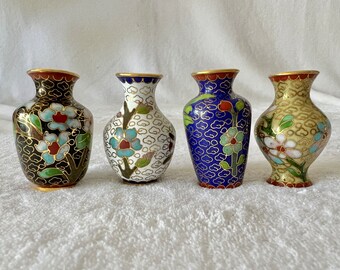 Cloisonne Miniature Vases - Etsy Australia