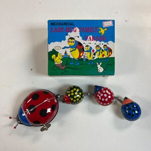 Vintage Mechanical Lady-bug Family Parade Wind-up Toy - Etsy