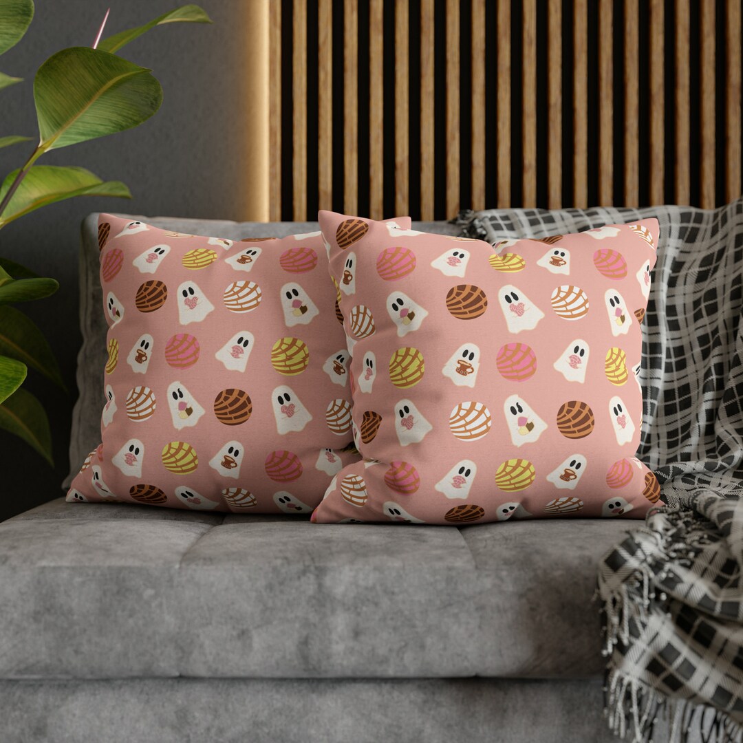 Pan Dulce Concha Spun Polyester Square Pillow Case , Mexican Throw ...