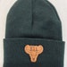 Custom Leather Patch Skull Stocking Hat - Etsy