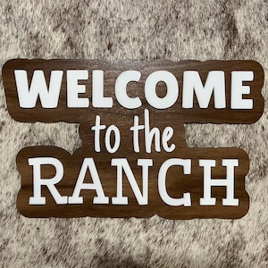 Welcome to the Ranch Sign - Etsy