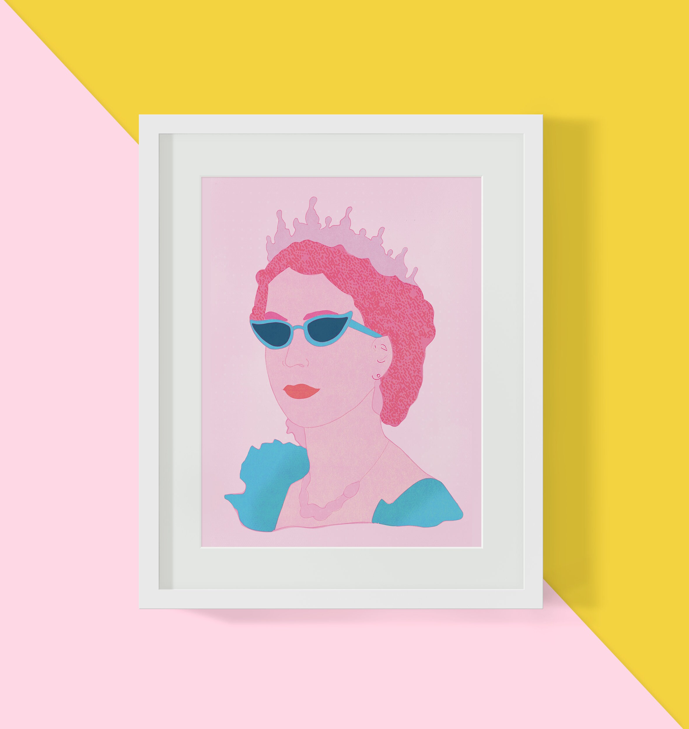 Punk Poster Art-queen Poster-pastel Artwork-girl Power - Etsy UK