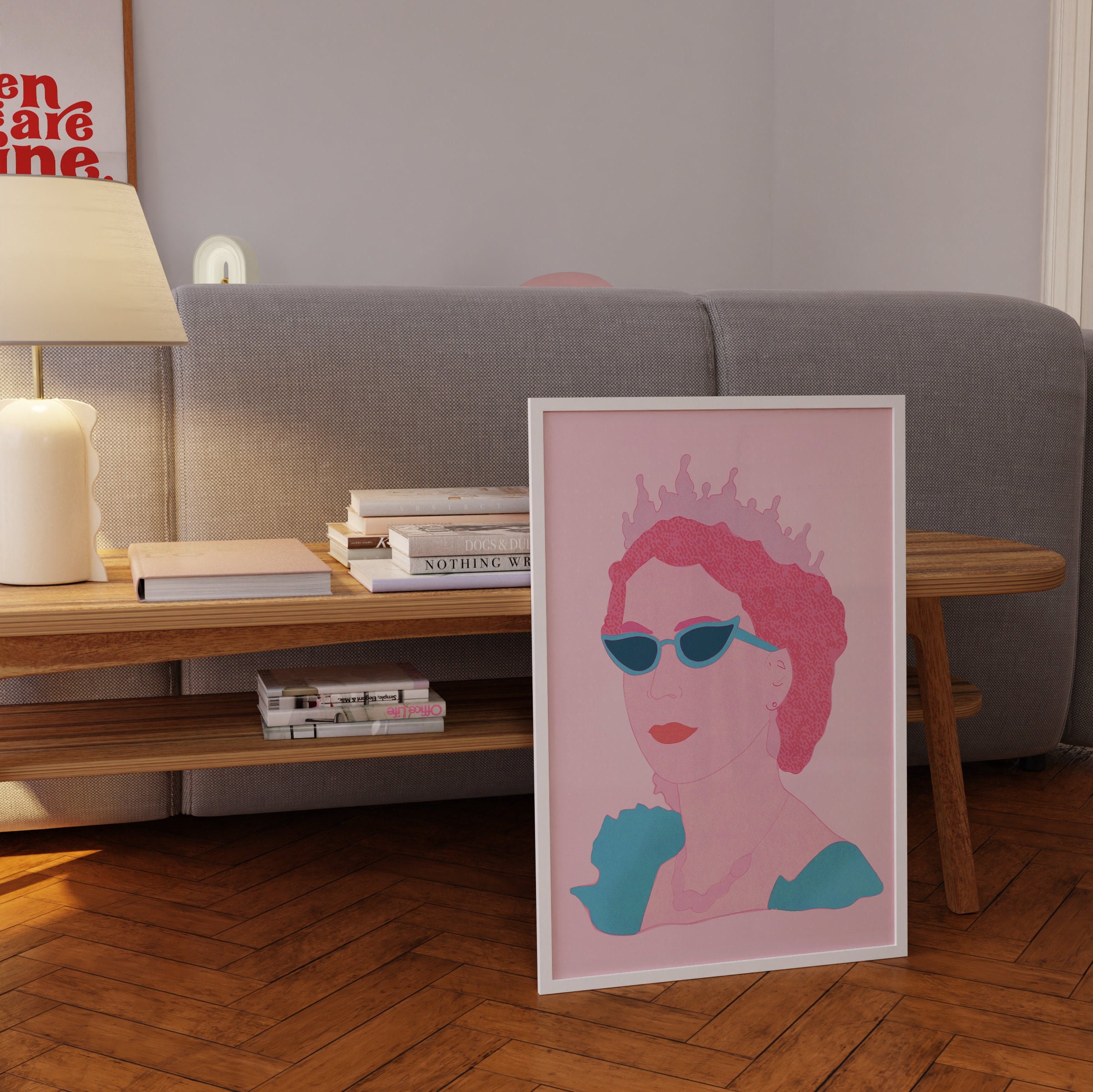 Punk Poster Art-queen Poster-pastel Artwork-girl Power - Etsy UK