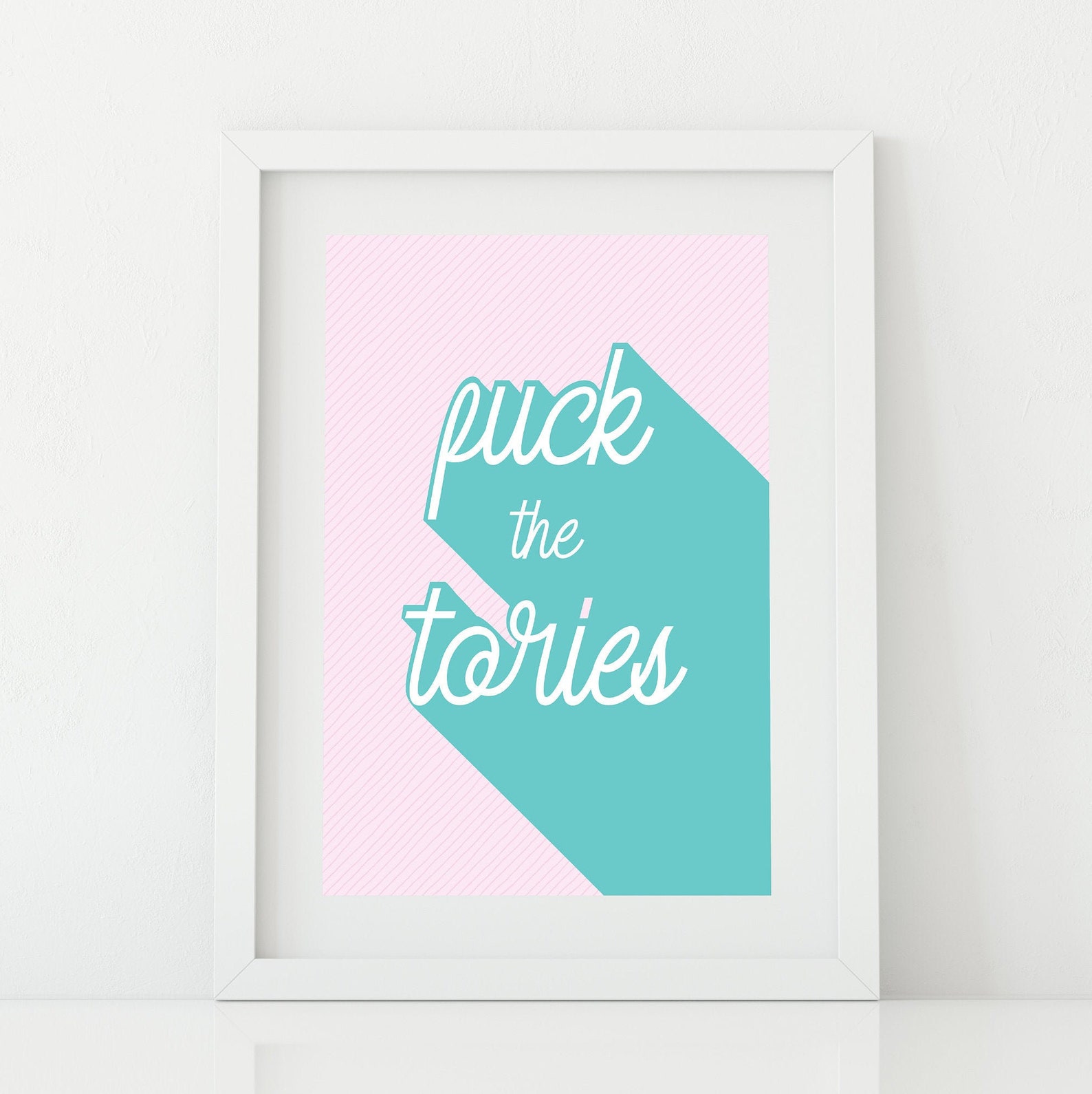 Fuck The Tories Poster Anti Facist Art Print Anti Facism Etsy Uk