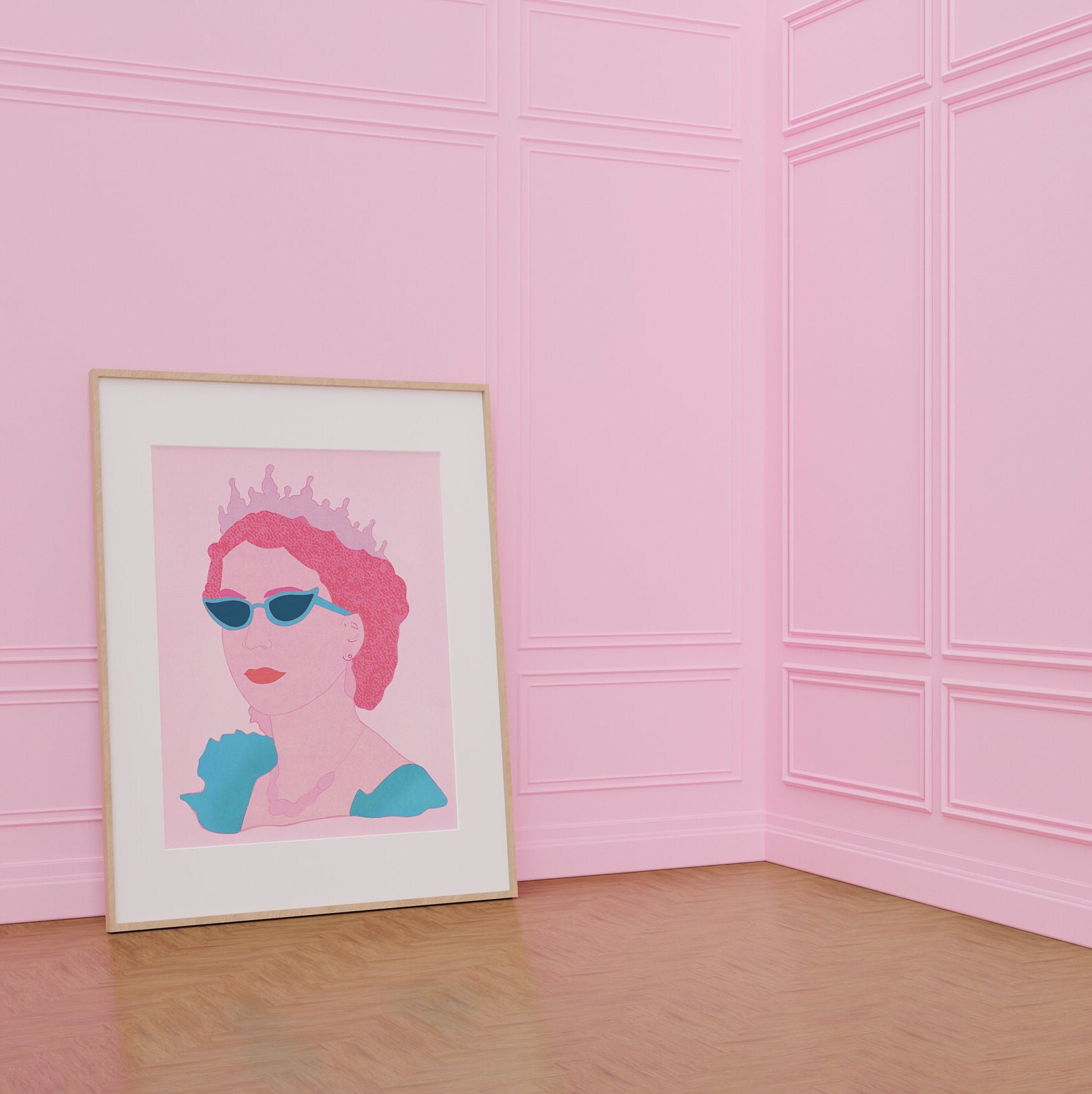 Punk Poster Art-queen Poster-pastel Artwork-girl Power | Etsy UK