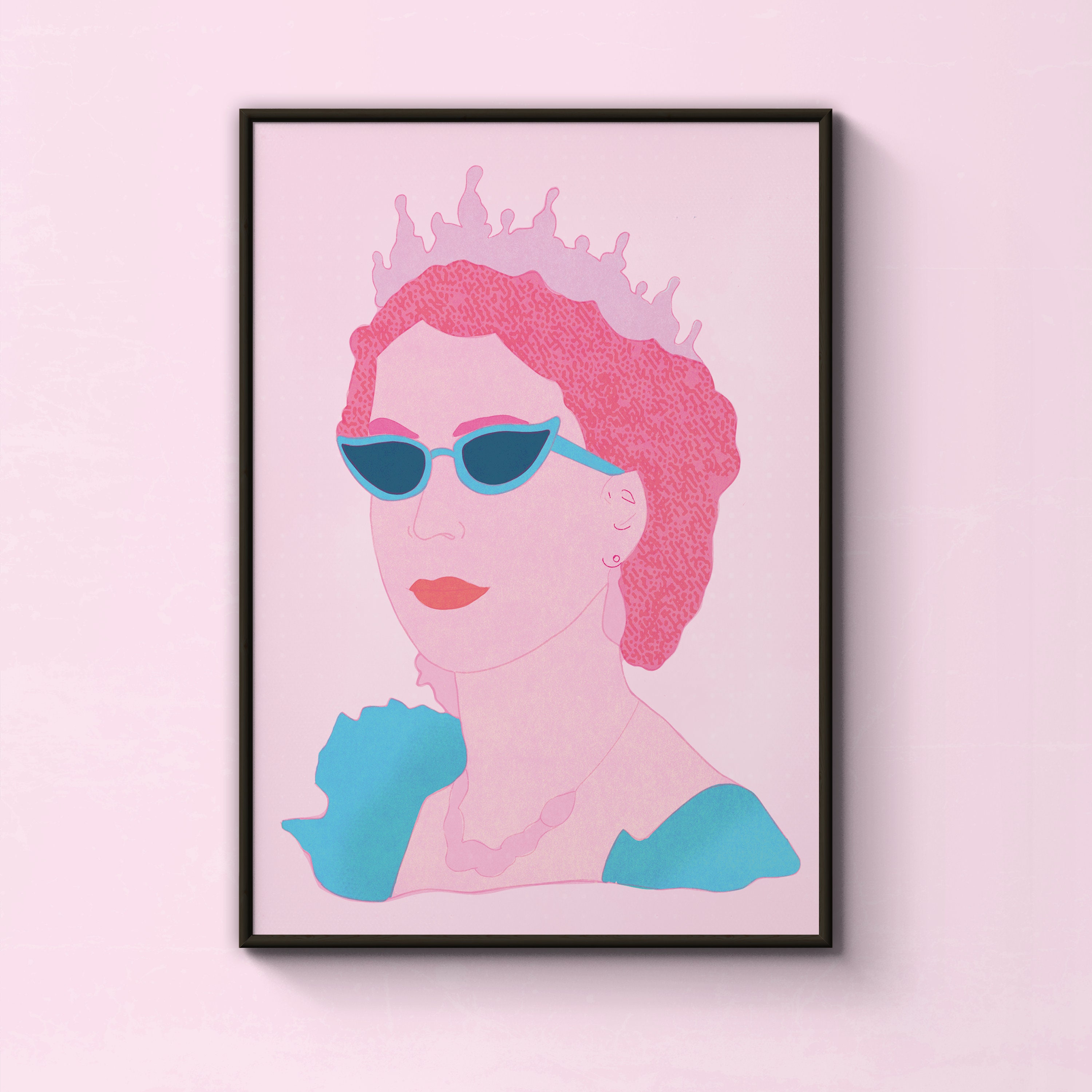Punk Poster Art-queen Poster-pastel Artwork-girl Power - Etsy UK