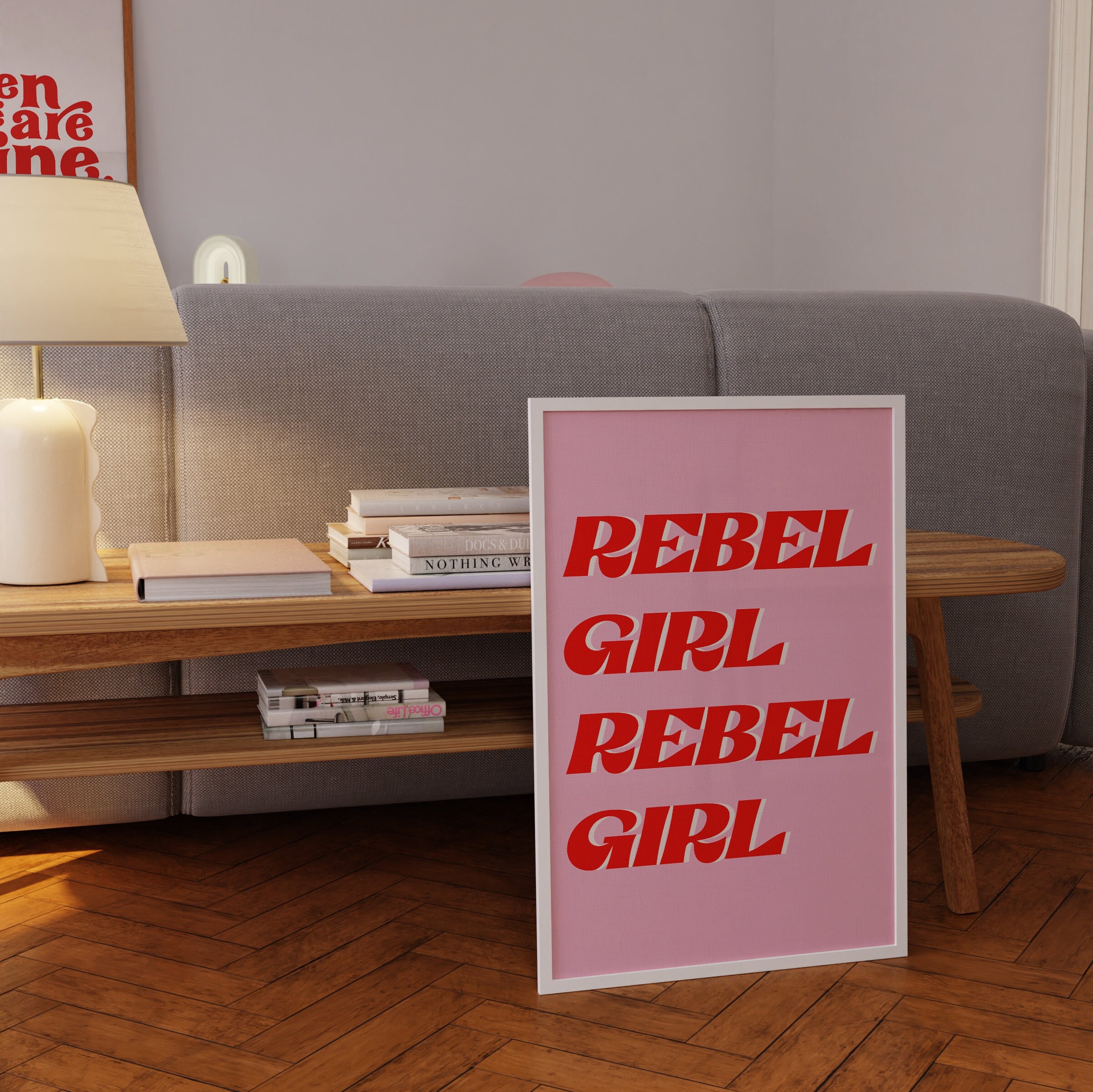 Rebel Girl Art Print Feminist Art Print Bikini Kill Poster | Etsy