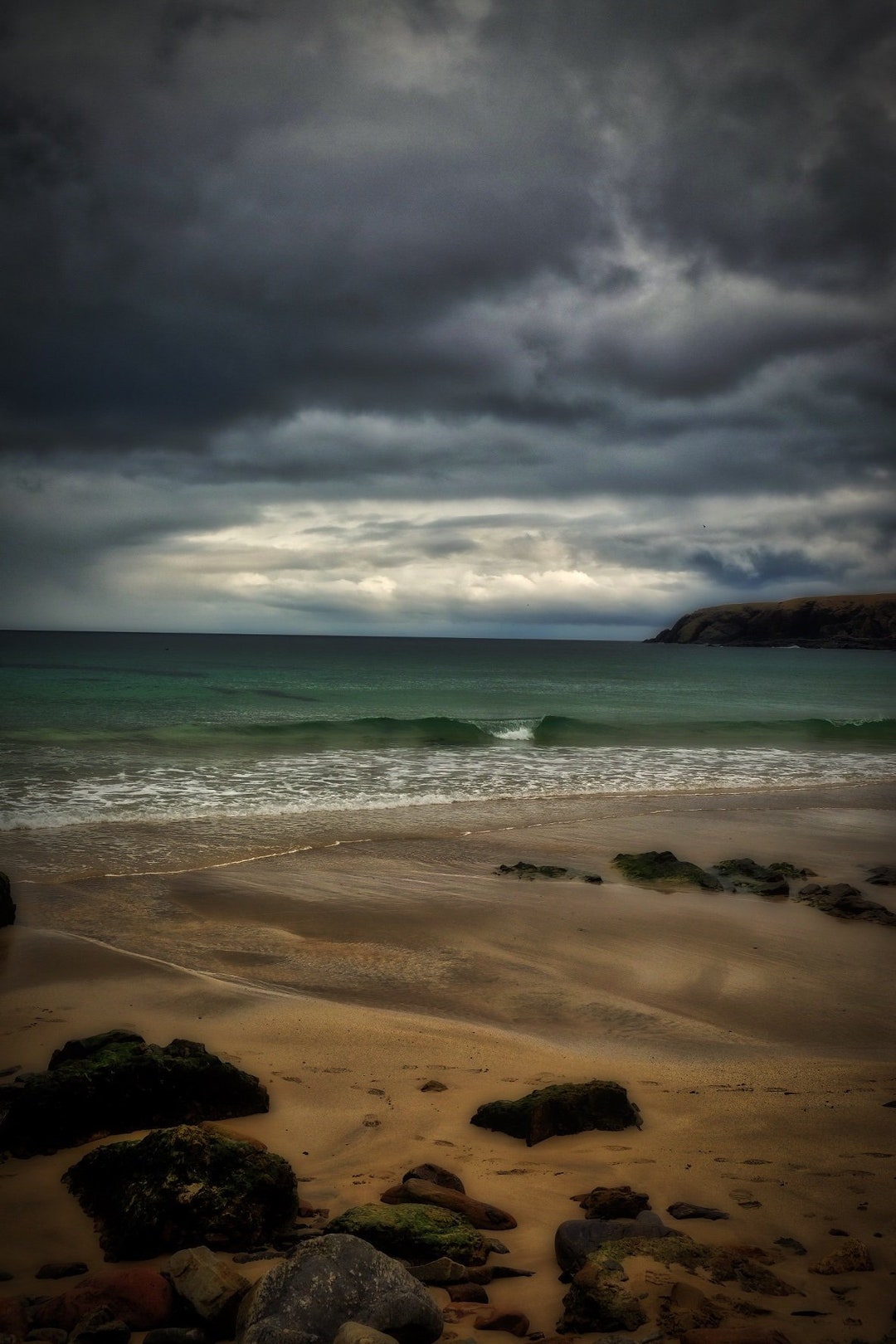 Beach Storm Print, Storm Photo, Beach Print, Coastal Decor, Seascape ...