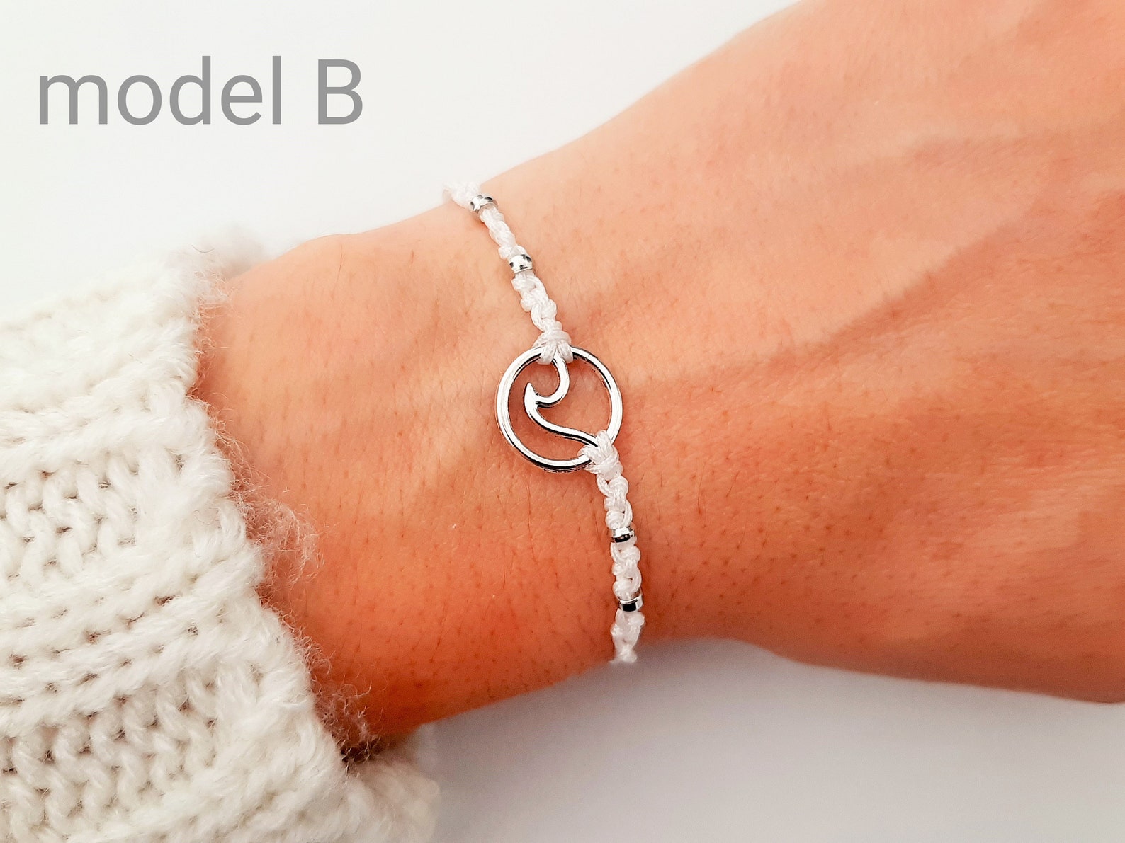 Sea Wave Bracelet Summer Ocean Wave Bracelet Macrame - Etsy