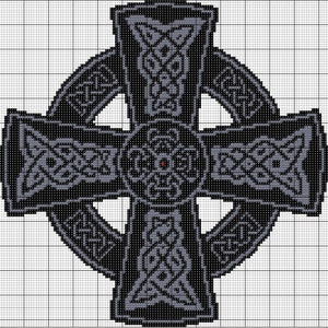 Celtic Cross Cross-stitch Pattern Decor Irish Celtic - Etsy