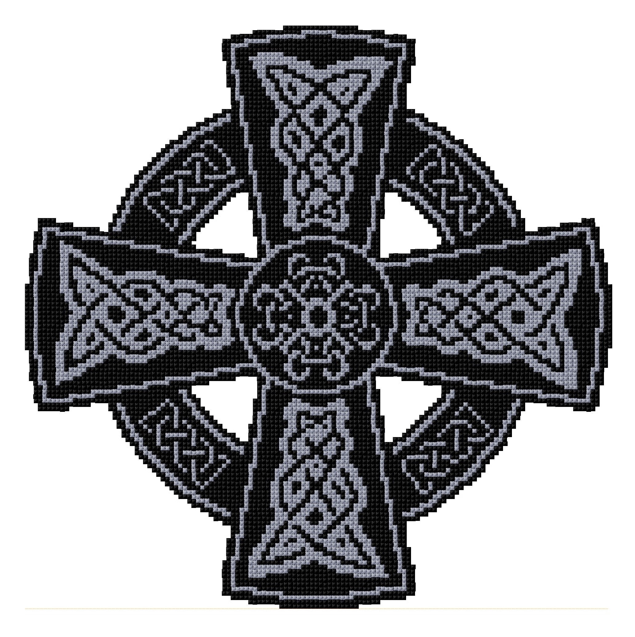 Celtic Cross Cross-stitch Pattern, Decor, Irish, Celtic Symblols - Etsy