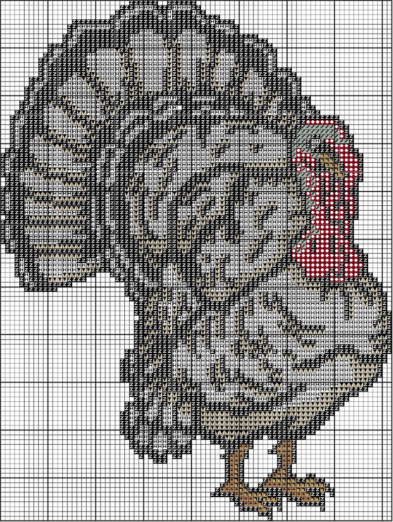 White Turkey Cross Stitch Pattern, Thanksgiving, Crafts, Season, Fall ...