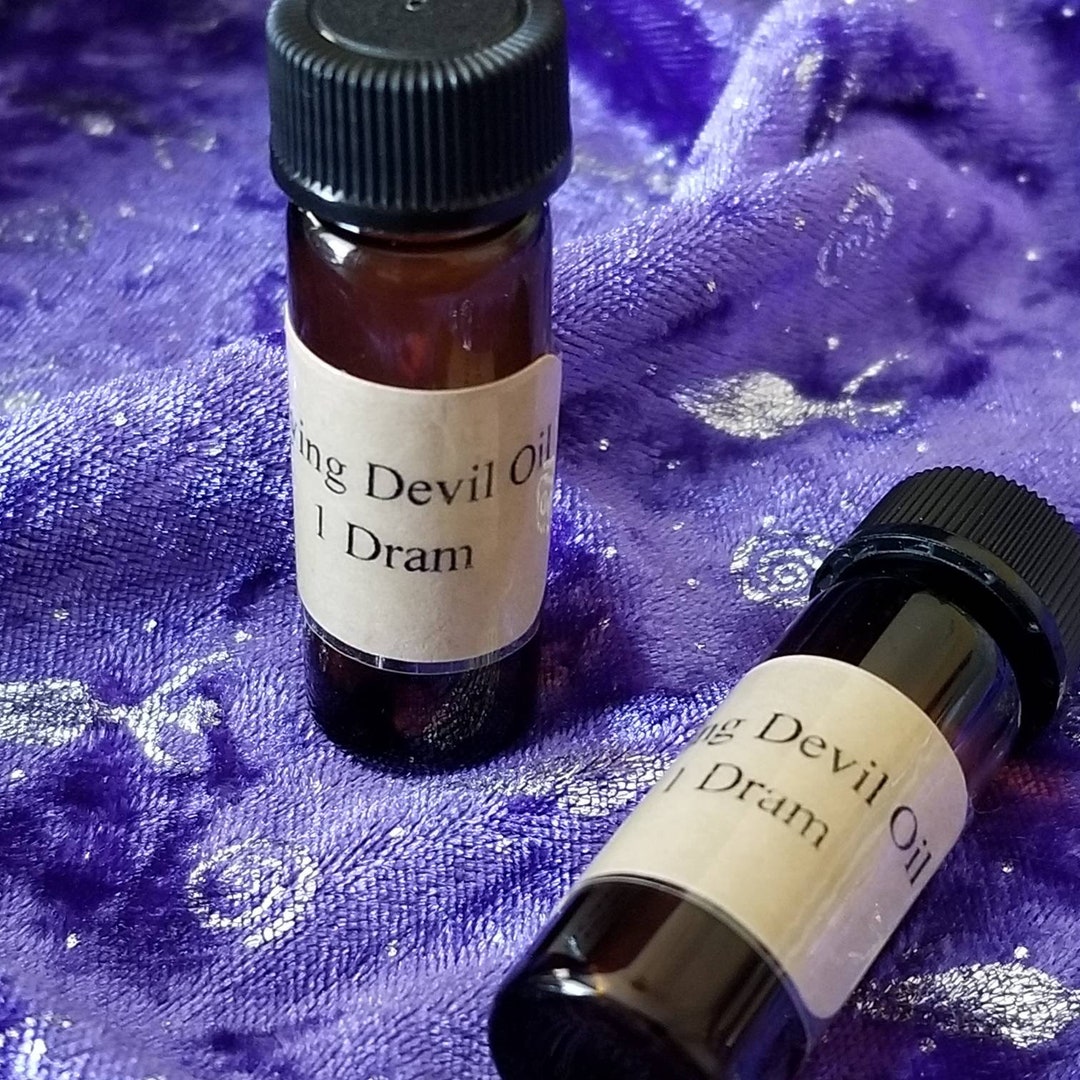 Flying Devil Candle Dressing Oil, 1 or 2 Dram Hex Breaking Hexing Curse ...