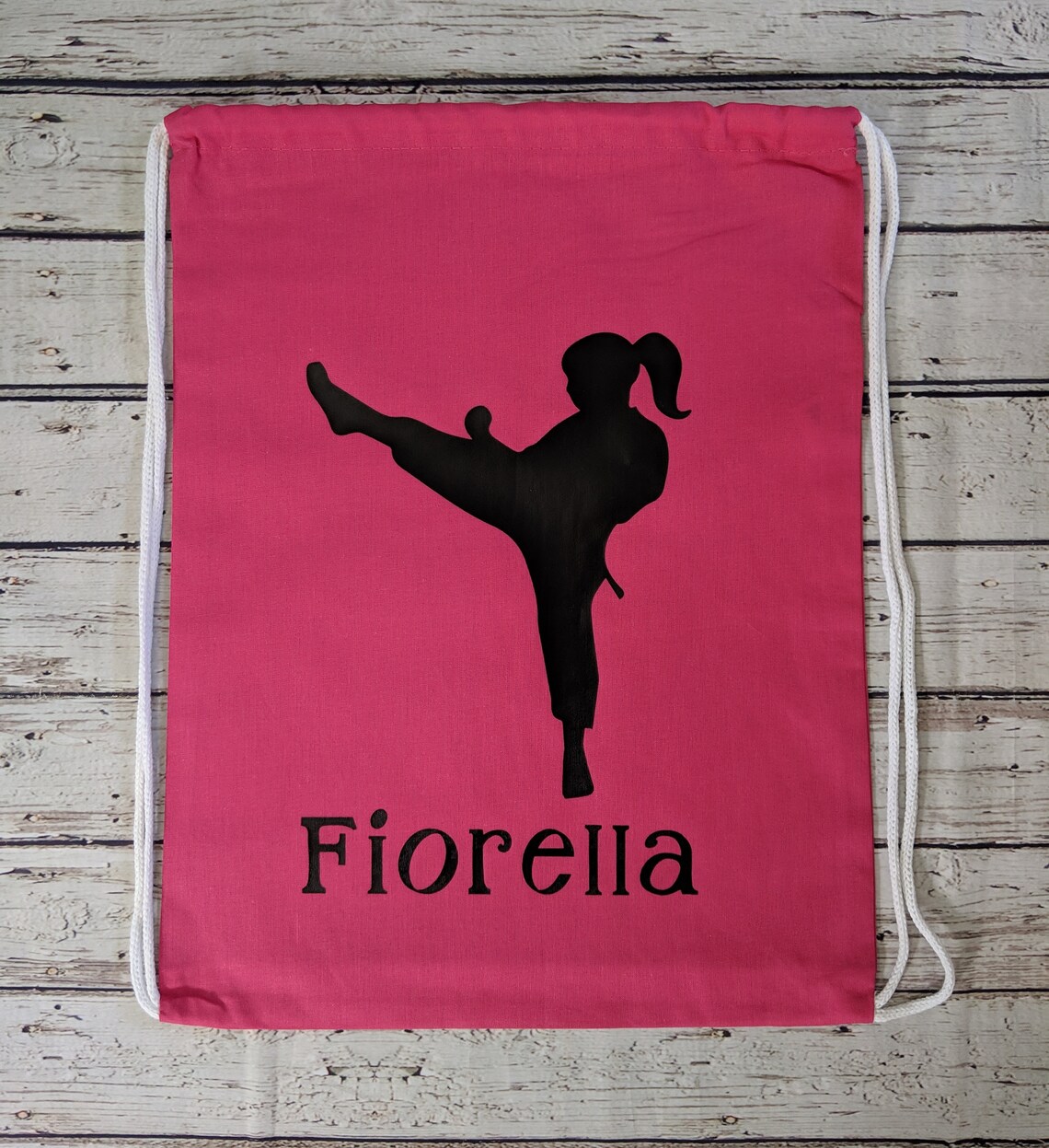 Personalized Karate Drawstring Bag - Etsy