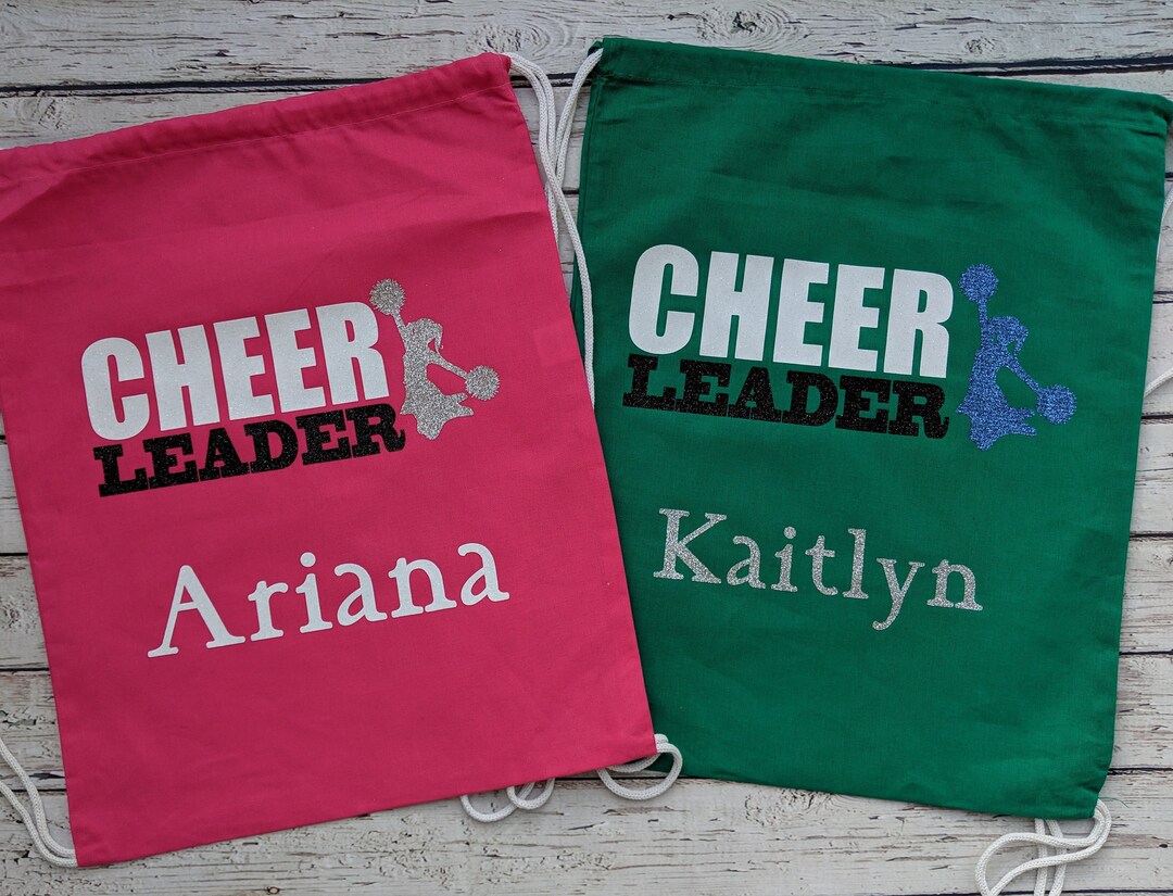 Cheerleader Personalized Drawstring Bag - Etsy