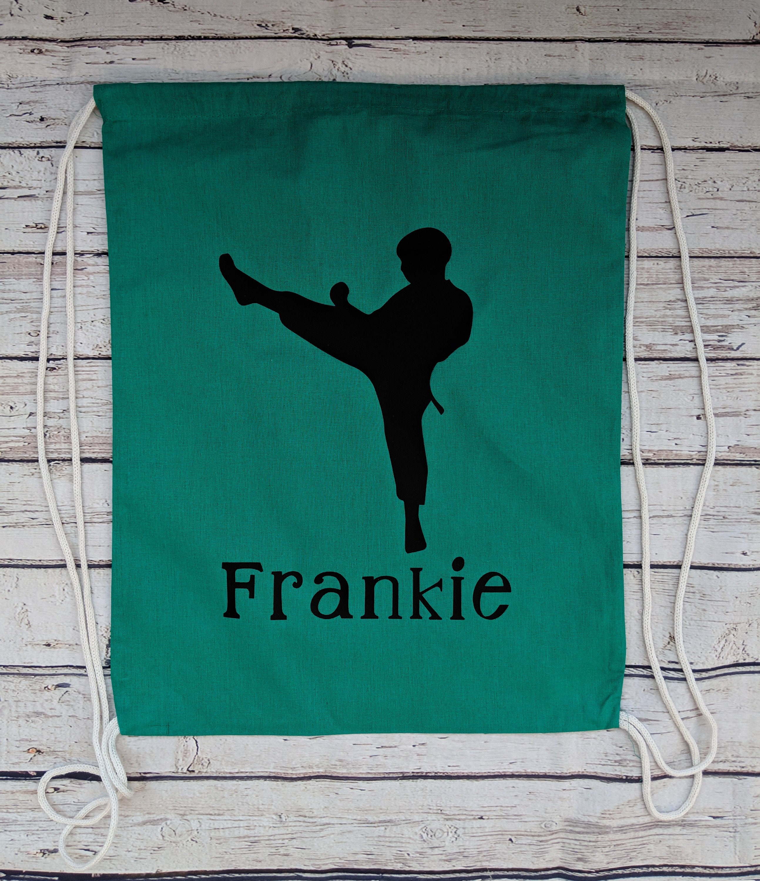 Personalized Karate Drawstring Bag - Etsy