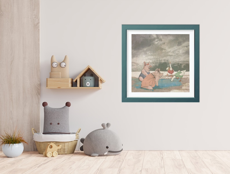 Home Decoration Poster With Animals Digital Printing With Instant ...