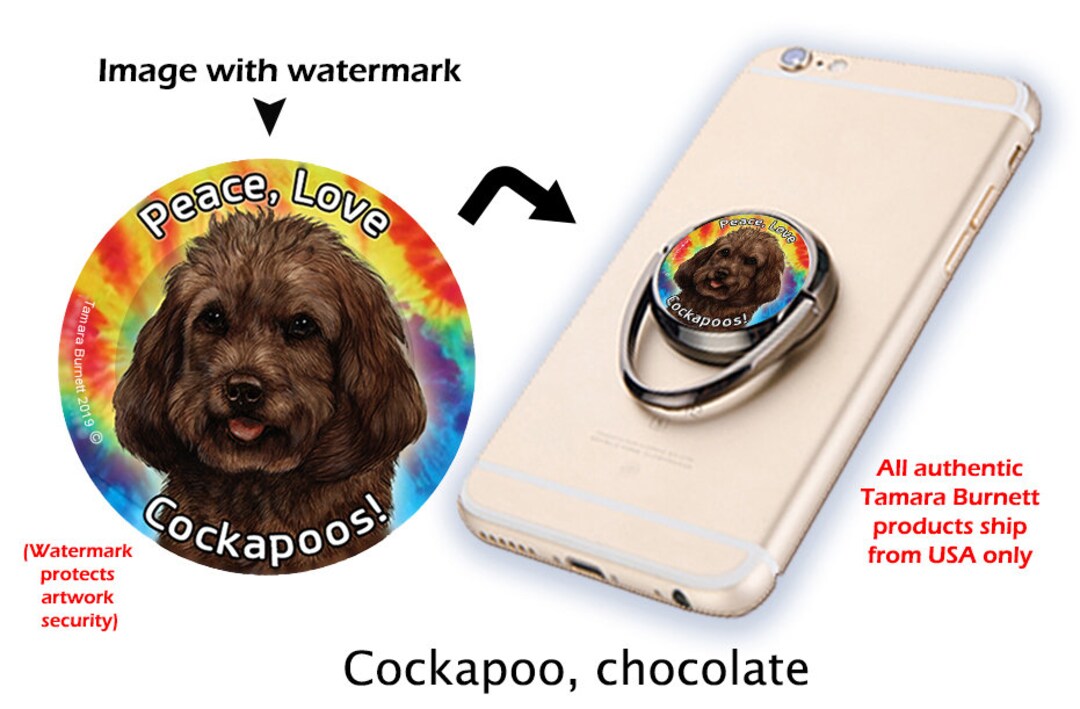 Phone Stand Cockapoo Brown Pet Phone Stands - Etsy