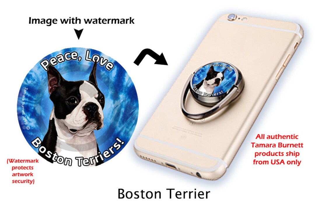 Phone Stand Boston Terrier Pet Phone Stands - Etsy