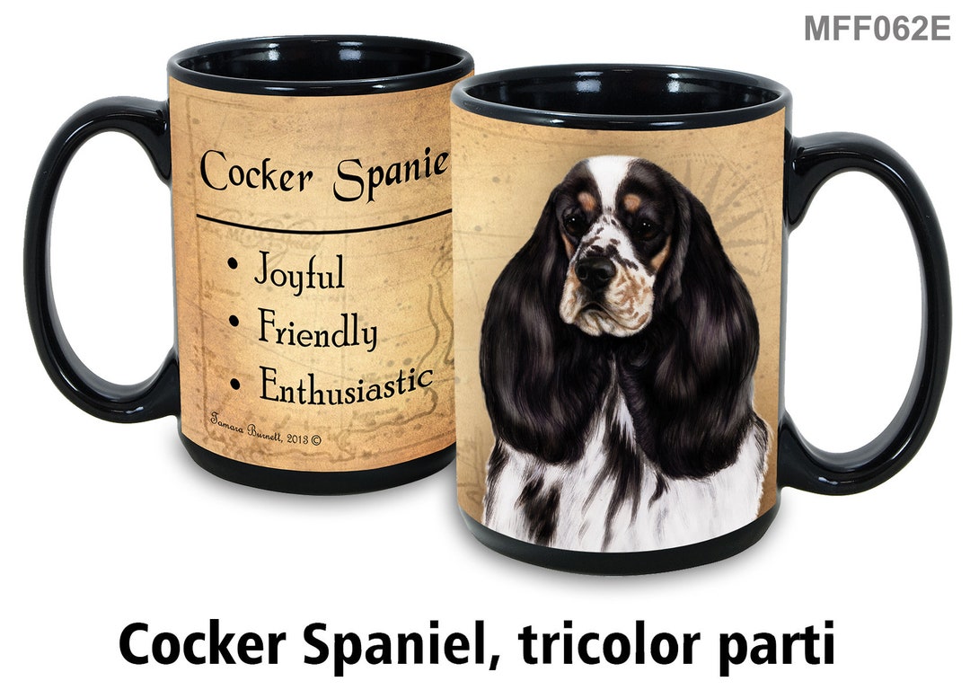 Cocker Spaniel Tri Parti 15 Oz Coffee Mug - My Faithful Friend - Etsy