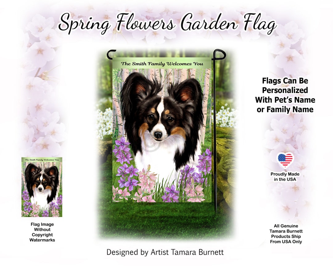Papillon Tri Color Spring Design Garden Flag - Etsy
