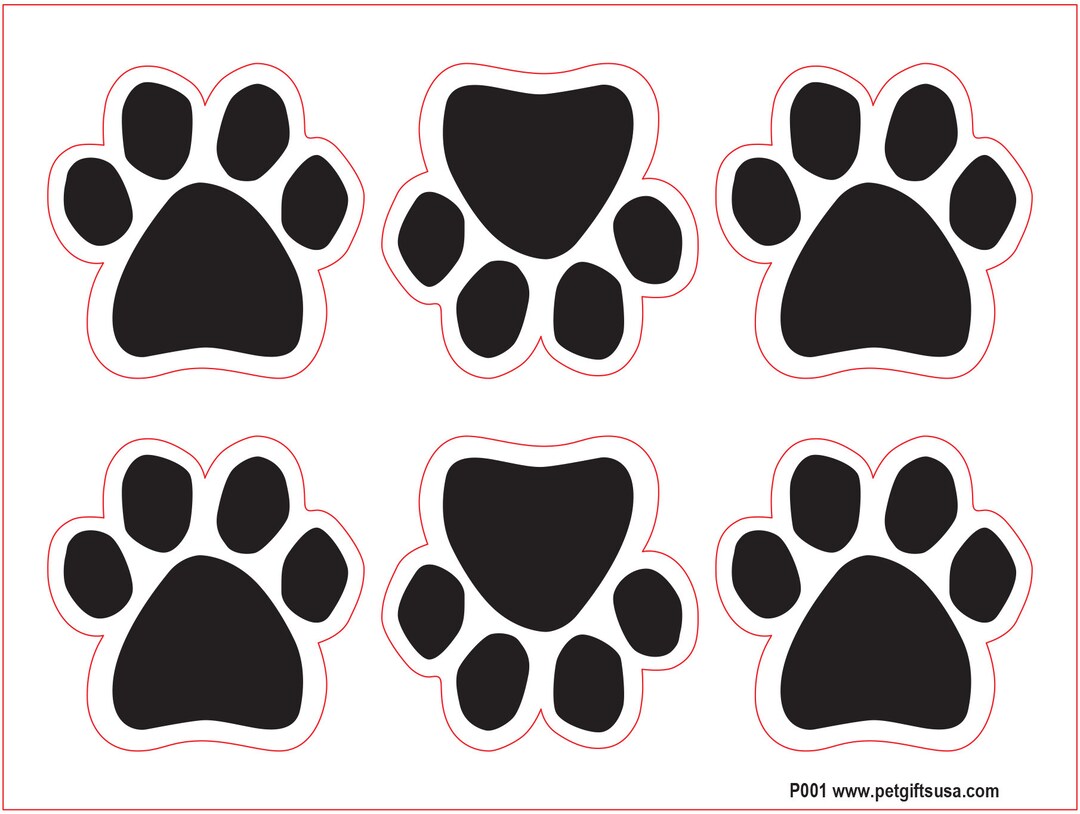 Mini Paws (6) Sheet Car Magnets - Packaged by Persons With Disabilities ...