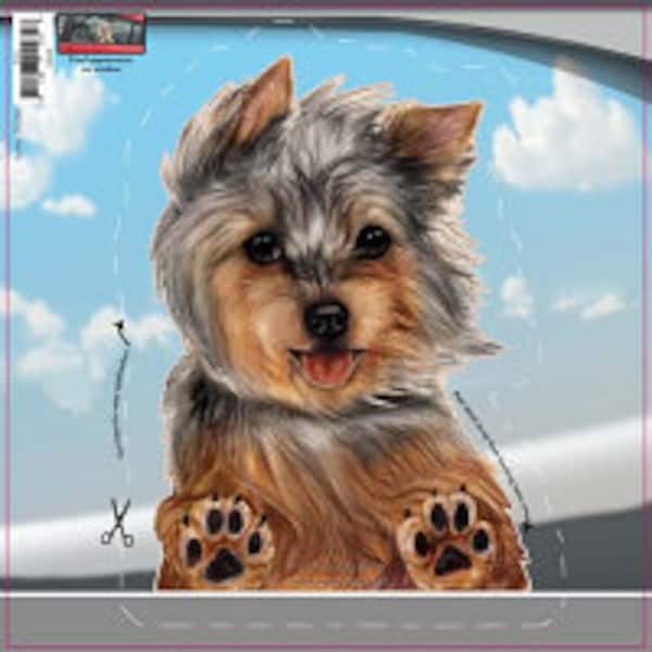 Yorkie Decal for Car - Etsy