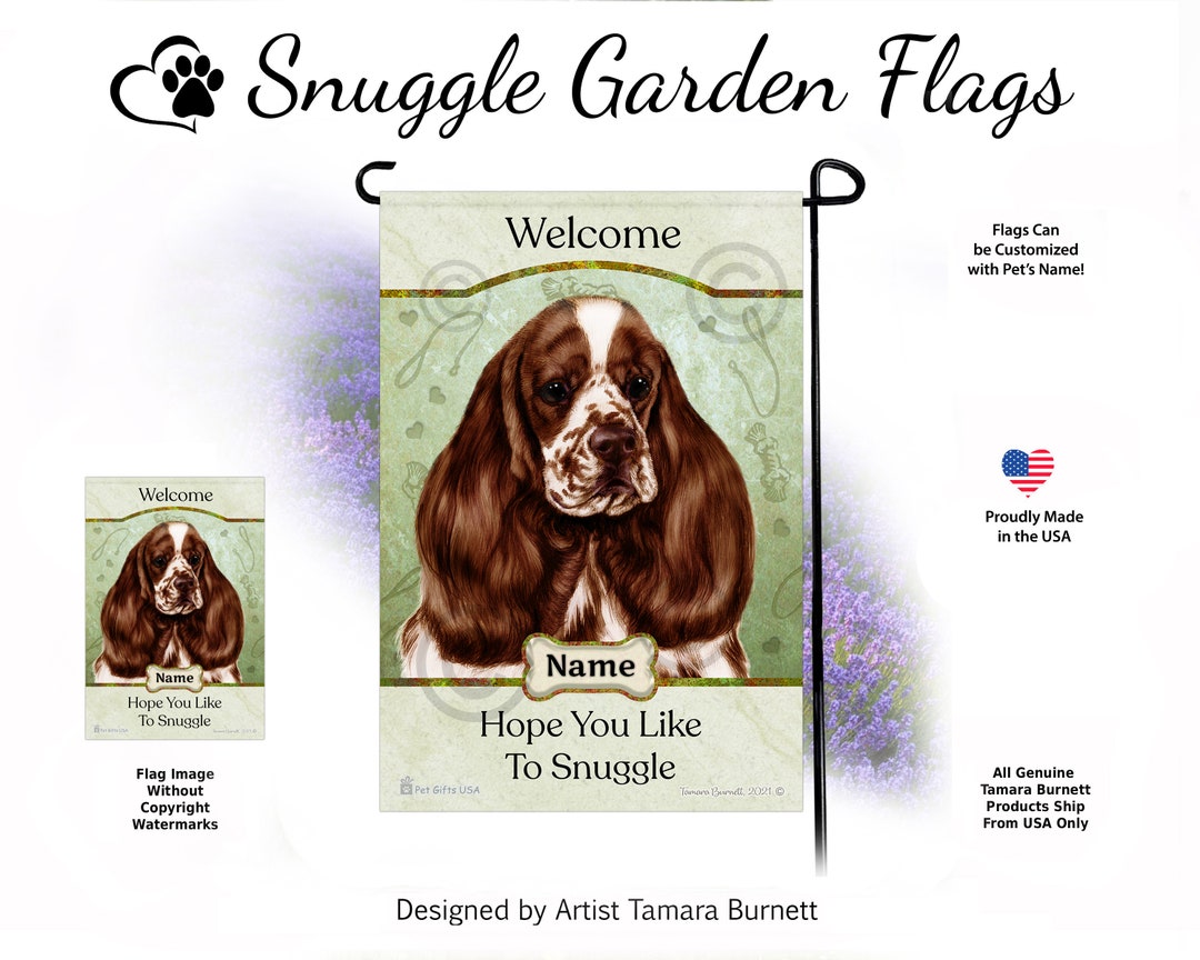 Cocker Spaniel Chocolate & White Parti - I Hope You Like to Snuggle ...