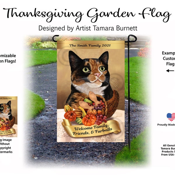 Tortoiseshell Cat Garden Flag - Etsy
