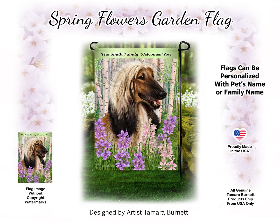 Afghan Spring Design Garden Flag - Etsy